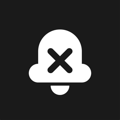 Silent Notifications Dark Mode Glyph Ui Icon Disable Notifications User Interface Design