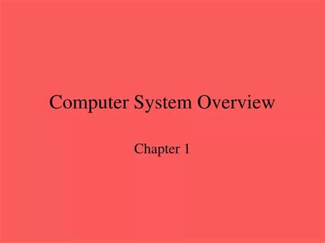 Ppt Computer System Overview Powerpoint Presentation Free Download