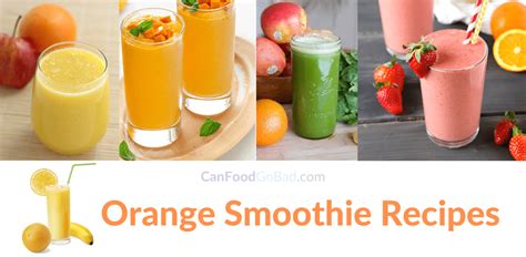 Orange Smoothie Recipes With Fresh Fruits Best Orange Smoothies To
