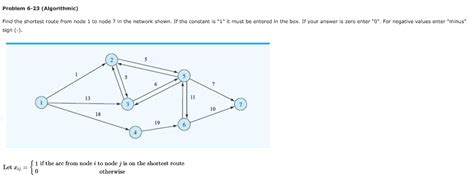 problem 6 23 algorithmic find the shortest route