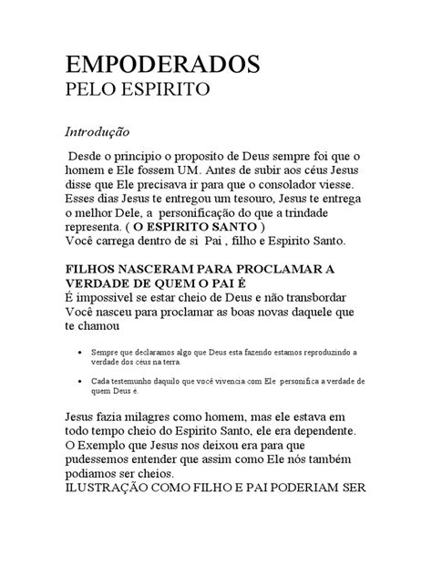 Empoderados Pelo Espirito Descargar Gratis Pdf Espírito Santo