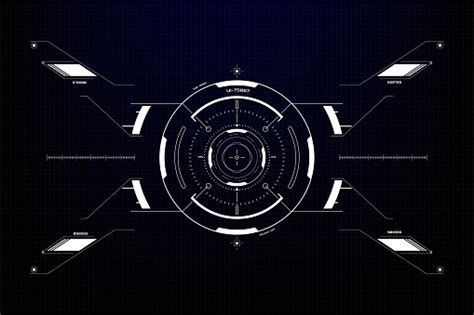 드론 레이더 조종석 우주선 사이버펑크 디자인 컨셉의 hud 디지털 미래 요소 ui gui 기술 가상 현실보기 디스플레이 벡터