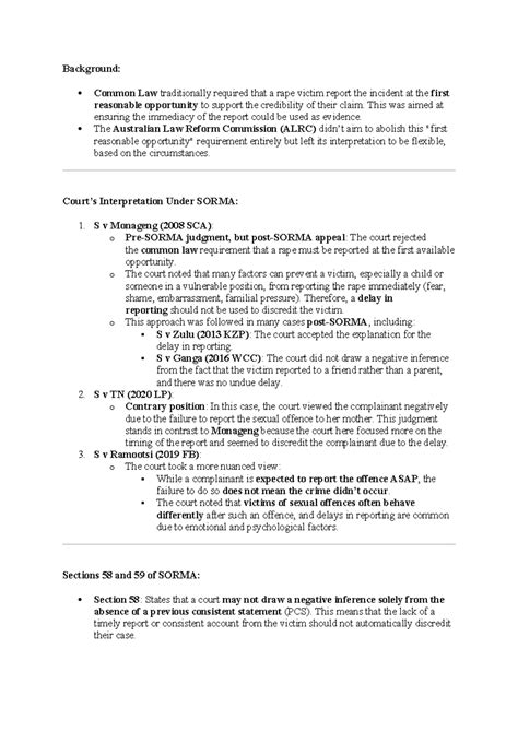 Previous Consistent Statements Background Common Law Traditionally