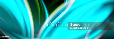 액체 색 배경 추상 파 라인 밝은 배경에서 조명 효과와 색상 혼합을 흐려 프레 젠 테이 션 애플 리 케이 션 배경 배너 또는 포스터에 대 한 벡터 예술 그림 0명에 대한