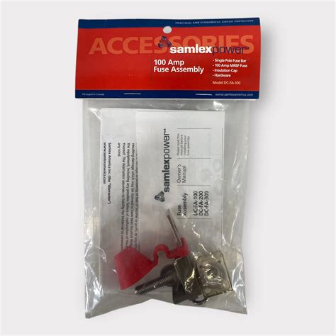 Samlex Dc Fa 100 Single Pole 100a Mrbf Fuse Assembly W Insulating Cap