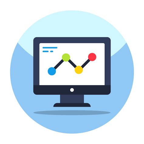 Colored Design Icon Of Online Data Analytics 13278922 Vector Art At