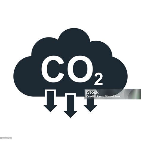 Co2 구름 아이콘 연기 오염 물질 손상 스모그 오염 개념 환경 오염 배출 이산화탄소 수식 기호 기호 스톡 벡터 아이콘에 대한
