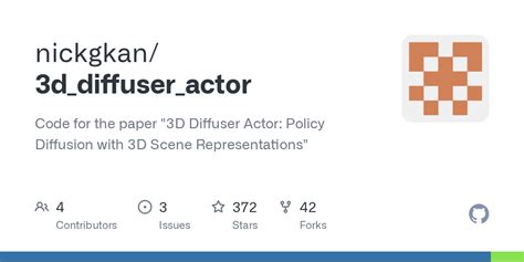 Github Nickgkan3ddiffuseractor Code For The Paper 3d Diffuser Actor Policy Diffusion