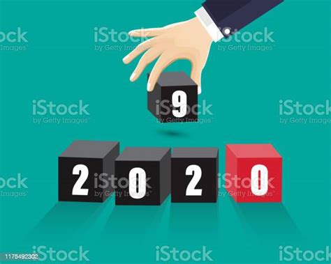 새해 복 구 2020 인사말 카드 추상적 인 배경 벡터 그림입니다 12월 31일에 대한 스톡 벡터 아트 및 기타 이미지 12