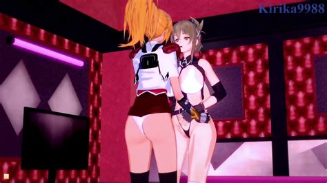 Chitose Kisaragi And Excellen Browning Intense Lesbian Play And Intense