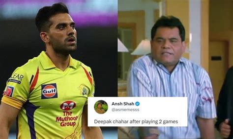 14 Crores Bowled Not Even 14 Overs Fans Trolls Deepak Chahar As