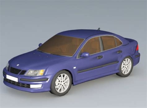 Saab 3d Model