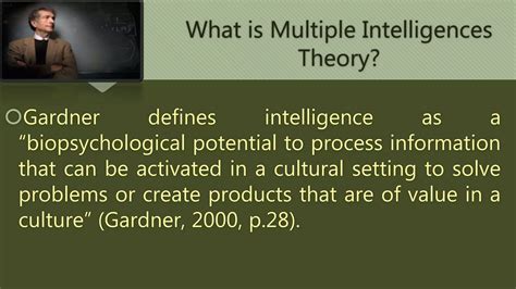 Gardners Theory Of Multiple Intelligences Pptx