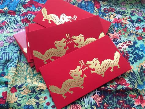2024 龍年紅包袋 厚磅 燙金 獨家設計紅包袋利是封 土星女子手作｜紅包袋春聯人氣榜 Pinkoi