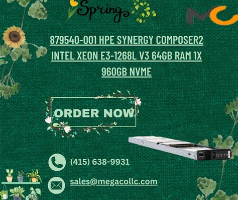 Mega Collc On Linkedin Hpe Synergy Composer2 Intel Xeon E31268l V3 64gb Ram 1x960gb