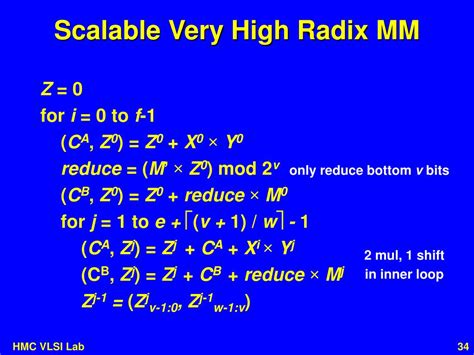 Ppt Very High Radix Montgomery Multiplication Powerpoint Presentation Id 5712035