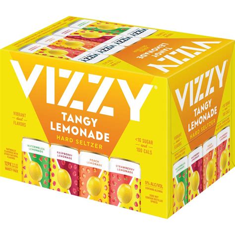 Vizzy Hard Seltzer Tangy Lemonade Variety Pack 12pk12 Fl Oz Slim