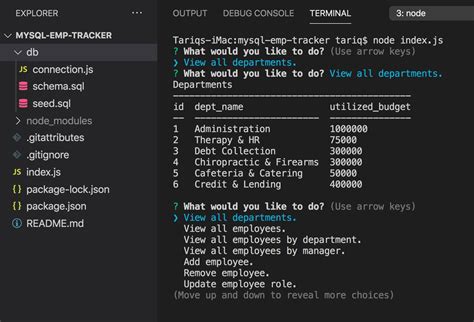 github mmtariqk sql employee tracker in this application we can