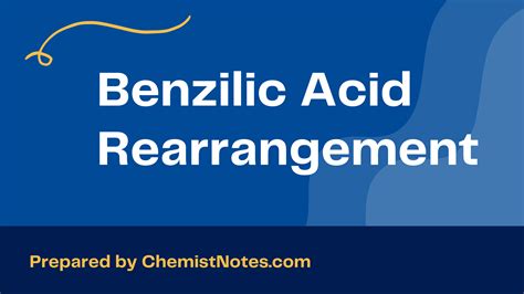 Benzil Benzilic Acid Rearrangement Easy Mechanism Chemistry Notes