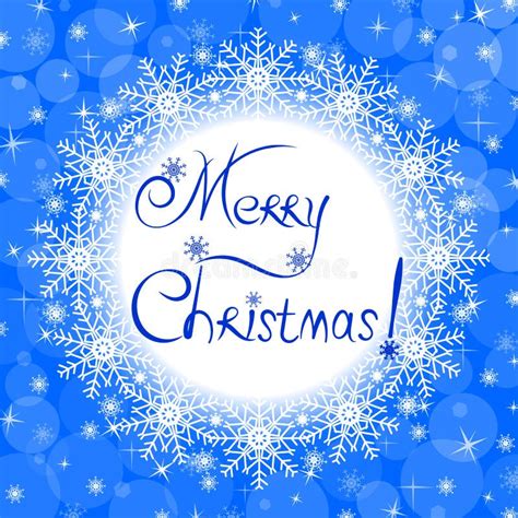 Christmas Card Blue Stock Vector Illustration Of Color 100176102