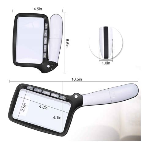 Lupa Con Luz Led De Mano Alta Definición Y Plegable Abubu