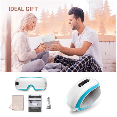 Breo Eye Massager With Heat Heated Eye Mask With Relaxing Music For