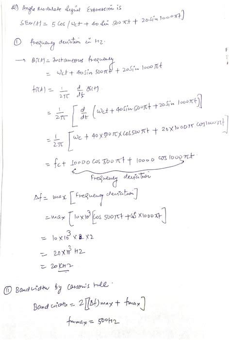 [solved] A Define Angle Modulation [6 Marks] B An Angle Modulated Course Hero