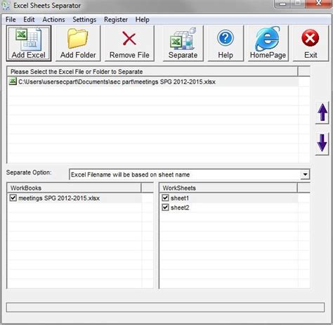 Excel Sheets Separator Download For Free Softdeluxe