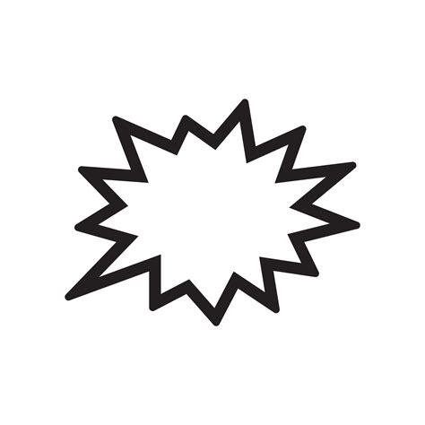 Line Icon Empty Bubble Burst Flat Illustration 42894428 Vector Art At Vecteezy