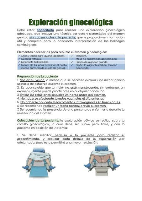 Exploración Ginecológica Madelyn Leon Udocz