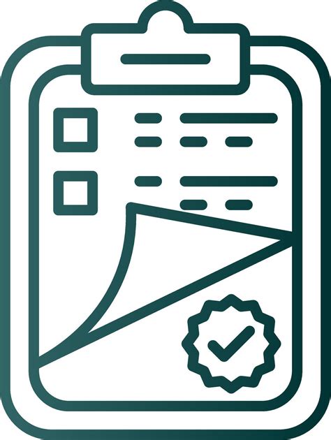 Clipboard Line Gradient Icon 43576046 Vector Art At Vecteezy