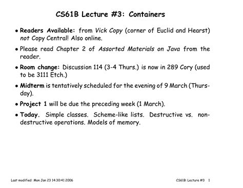 Readers Available Data Structures And Advanced Programming Lecture