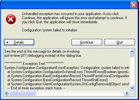 Yshdev Fix Configuration System Failed To Initialize Error On Visual Studio Express