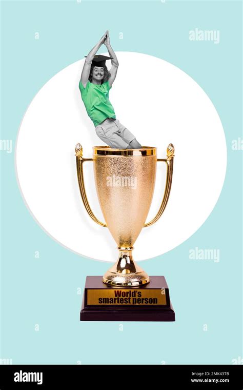 Vertical Collage Picture Of Delighted Mini Black White Effect Guy
