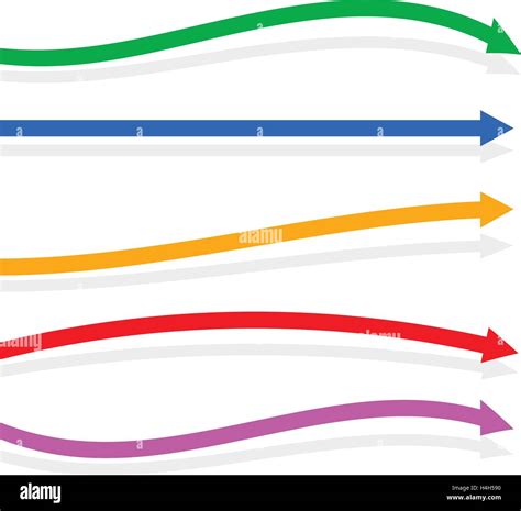 Colorful Arrow Shapes Stock Vector Image Art Alamy