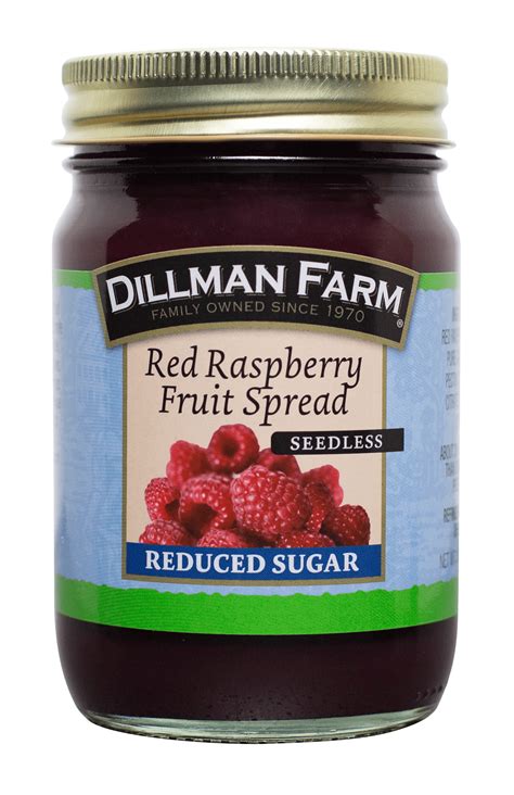 Dillman Farm Seedless Red Raspberry Reduced Sugar Spread Pack Of 6