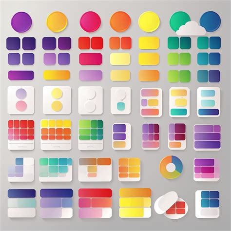 Premium Photo Color Palette Vector Icon Illustration Color Swatch