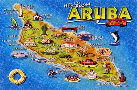 Aruba Mapa Turistico Mapa De Portugal Images