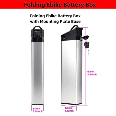 Mate X City 접이식 Ebike 배터리 케이스 48v 52v 박스 팻 바이크 산악 자전거 티몬