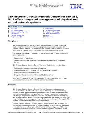 Fillable Online IBM Systems Director Network Control For IBM X Fax Email Print PdfFiller