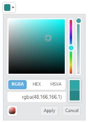 Keyboard Interaction ColorPicker ASP NET Webforms Syncfusion