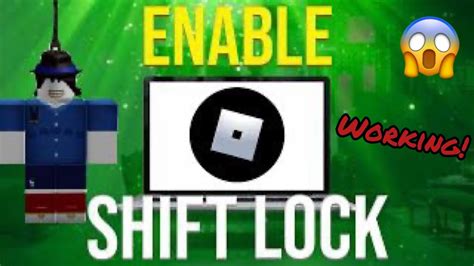 roblox how to turn on and use shift lock computer and mobile youtube