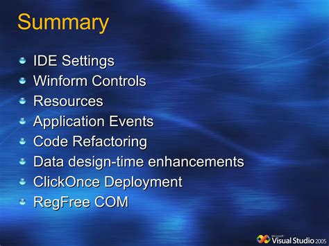 Windows Forms 2 0 Enhancements PPT