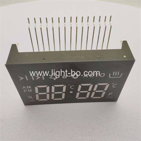 Ultra Bright White 4 Digit 7 Segment Led Display Common Cathode For Oven Timer Manufacturers And