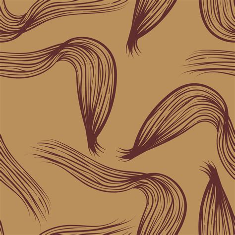 Wavy Lines Seamless Pattern Wavy Hair Texture Artwork Background