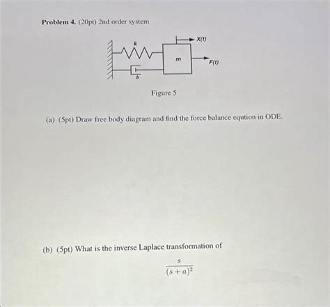 Solved Problem 4 20pt 2nd Order System Figure 5 A 5pt Draw