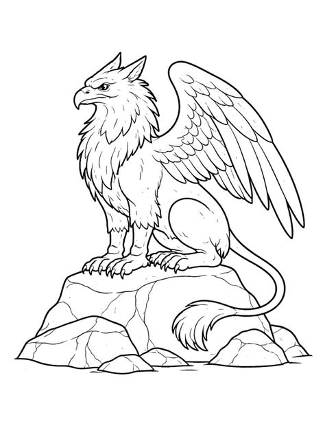 Griffin Coloring Pages Coloringlib