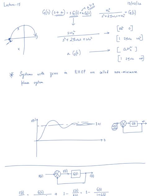 Lecture 15 Steady State Error Pdf