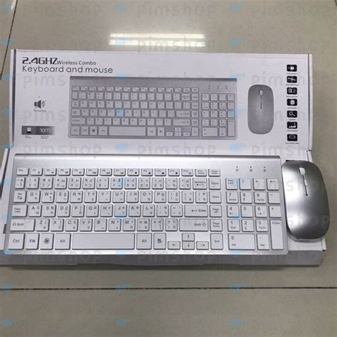 [wireless Office Keyboard] ชุดเมาส์ คีย์บอร์ด ไร้สาย แป้นพิมพ์ไทยอังกฤษ