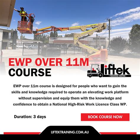 Liftek 🚧 Elevated Work Platform Ewp Training Over 11m Course